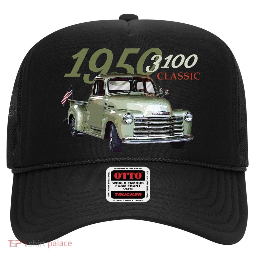 1950 3100 Pickup Truck Car Guys Trucker Hat | TShirtPalace
