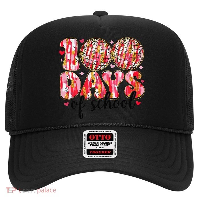 100 Days Of School Retro Disco Ball 100th Day Of School Hat | TShirtPalace