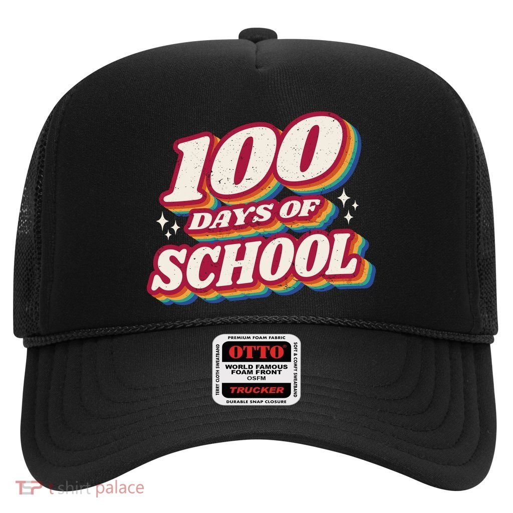 100 Days Of School Retro Trucker Hat | TShirtPalace