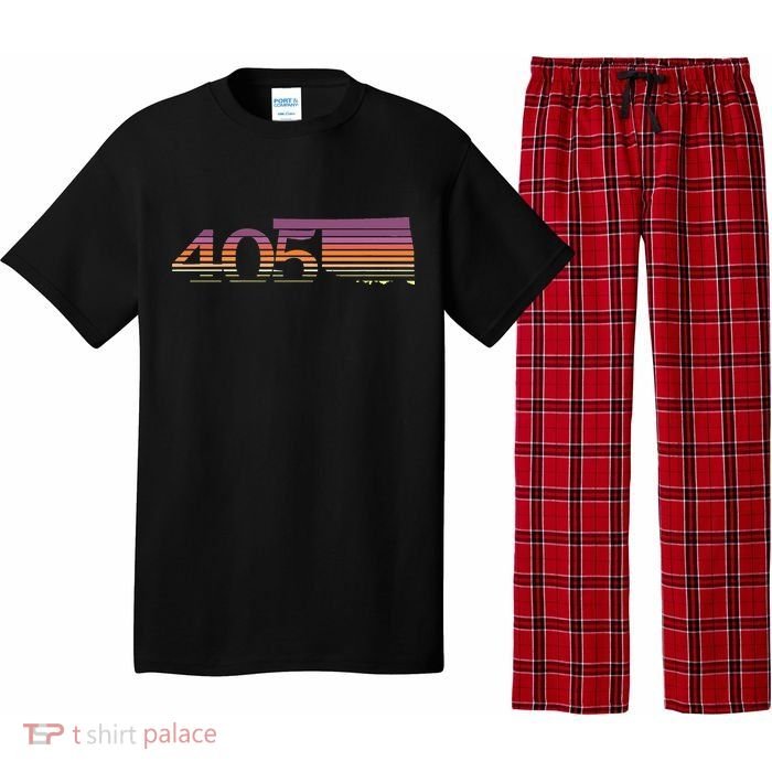 405 Oklahoma City Souvenir Gift Okc Pajama Set | TShirtPalace