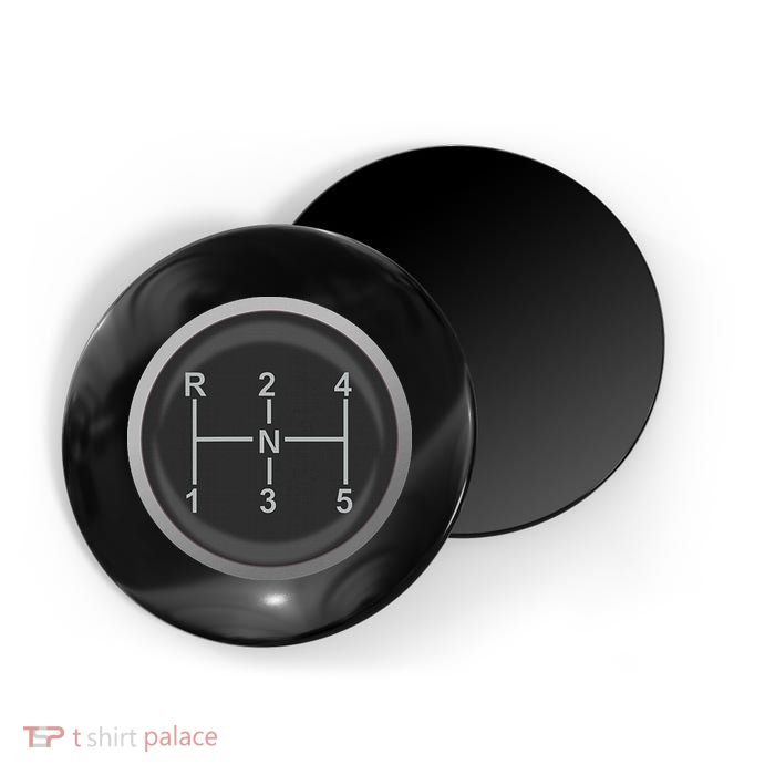 5 Speed Manual Transmission Dogleg Gear Shift Pattern Car Magnet ...