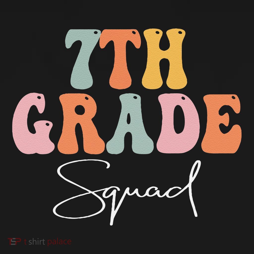 7th Grade Squad Retro Groovy Funny Happy First Day Of School Ornament ...