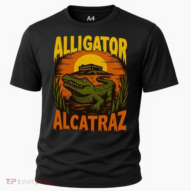 Alligator Alcatraz Funny Meme Gator Cooling Performance Crew T-Shirt ...