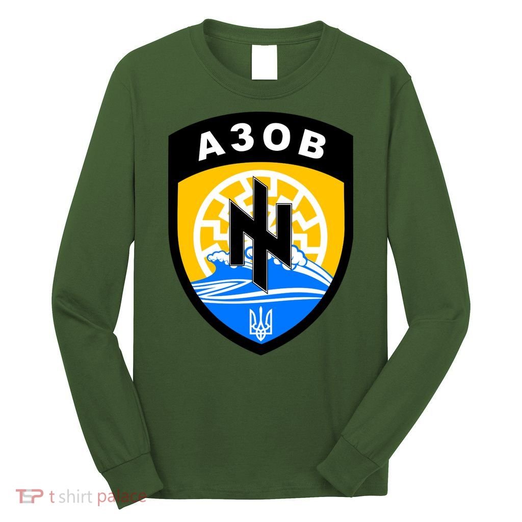 Azov Battalion A30B Shield Special Forces Ukraine Long Sleeve Shirt ...