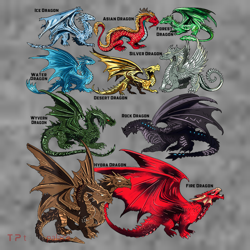 Awesome Dragon Lovers Types Of Dragons Gift Toddler Hoodie | TShirtPalace