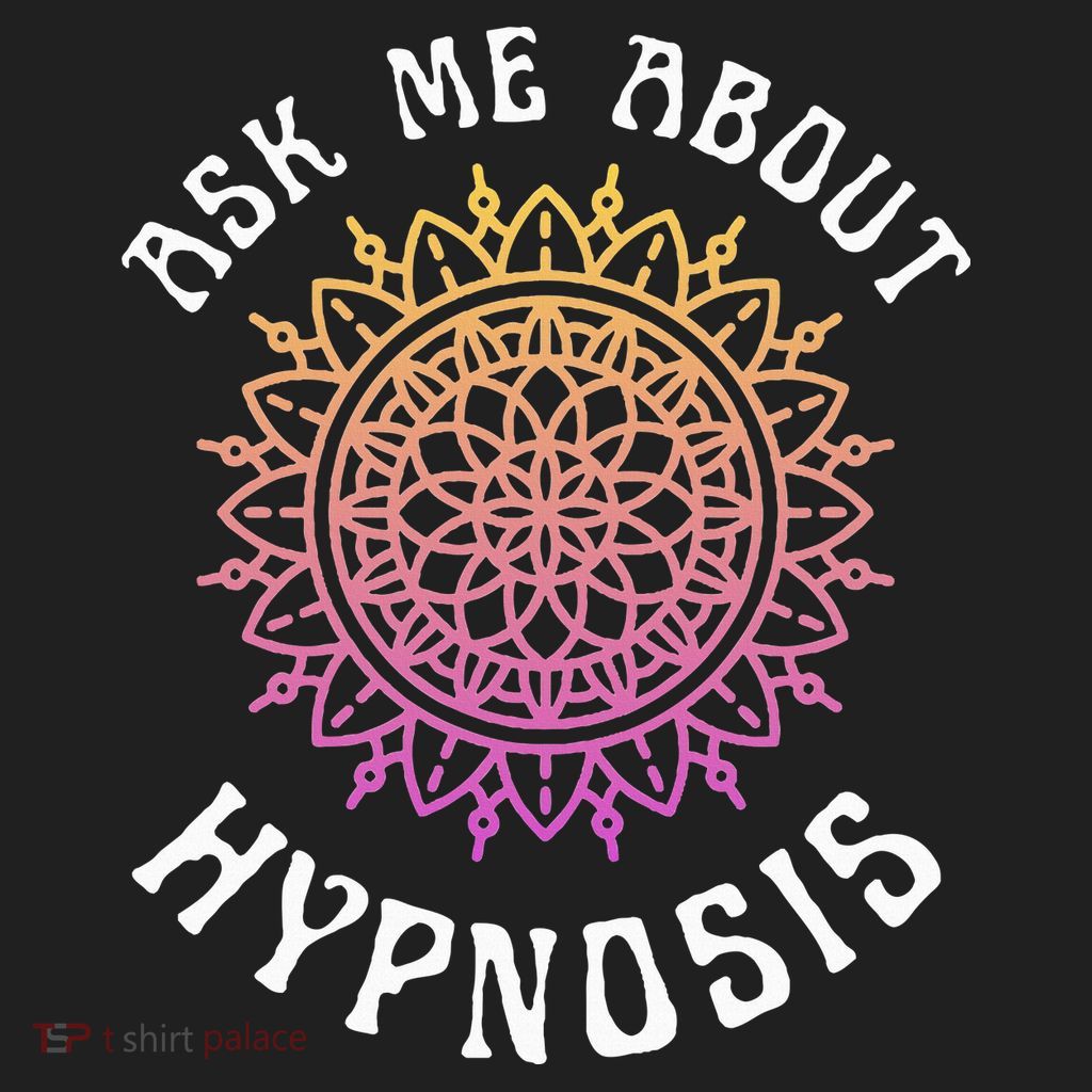 Ask Me About Hypnosis Pink Orange New Age Hypnotist Knit Cap Winter ...