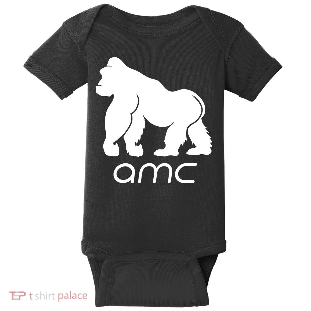 AMC To the moon Short Squeeze Ape Baby Bodysuit | TShirtPalace
