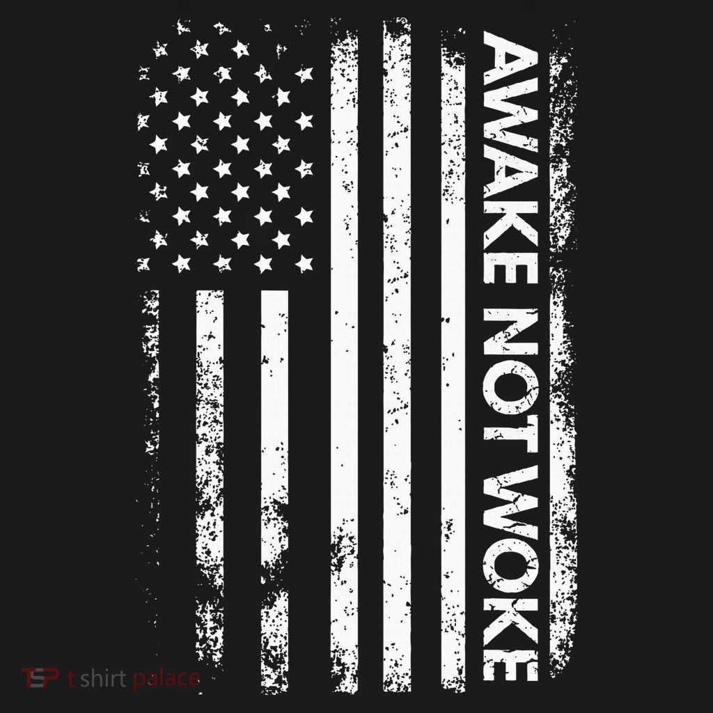 Awake Not Woke American Flag Free Speech Baby Bodysuit