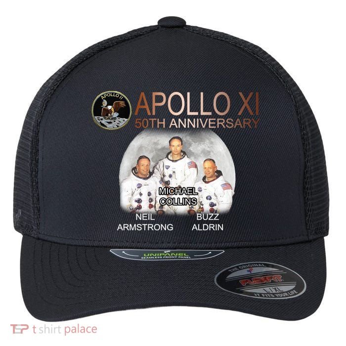APOLLO 11 Astronauts 50th Anniversary Flexfit Unipanel Trucker Cap ...
