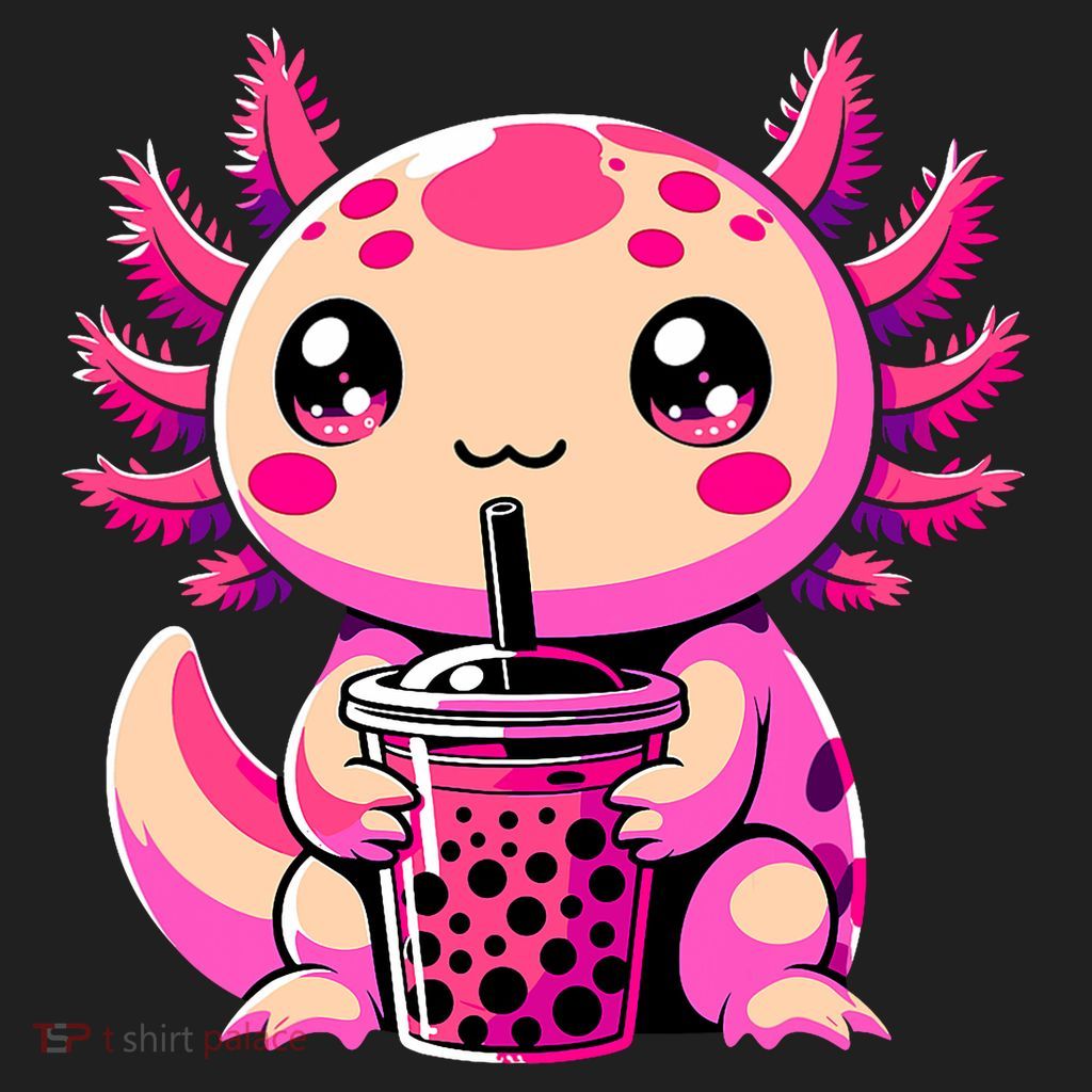 Axolotl Tea Bubble Tea Anime Kawaii Axolotl Beanie | TShirtPalace