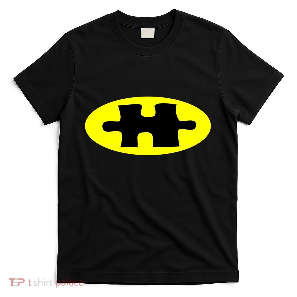 Autism Awareness Bat Puzzle Logo T-Shirt
