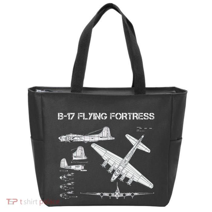 B 17 Flying Fortress Ww2 Heavy Bomber Aircraft Blueprint Bag | TShirtPalace