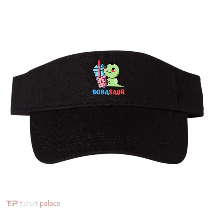 Bobasaur Bubble Tea Boba Dinosaur Kawaii Cute Dino Pun Visor | TShirtPalace