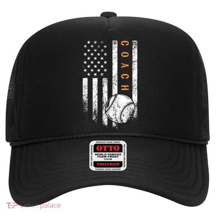 Baseball Coach American Flag Baseball Trainer Coaching Hat | TShirtPalace
