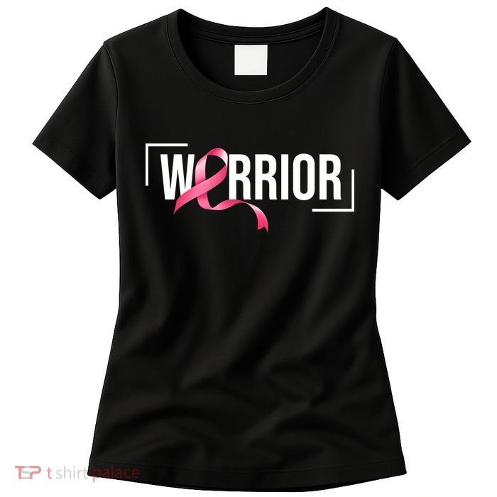 Breast Cancer Warrior Ribbon Women's T-Shirt