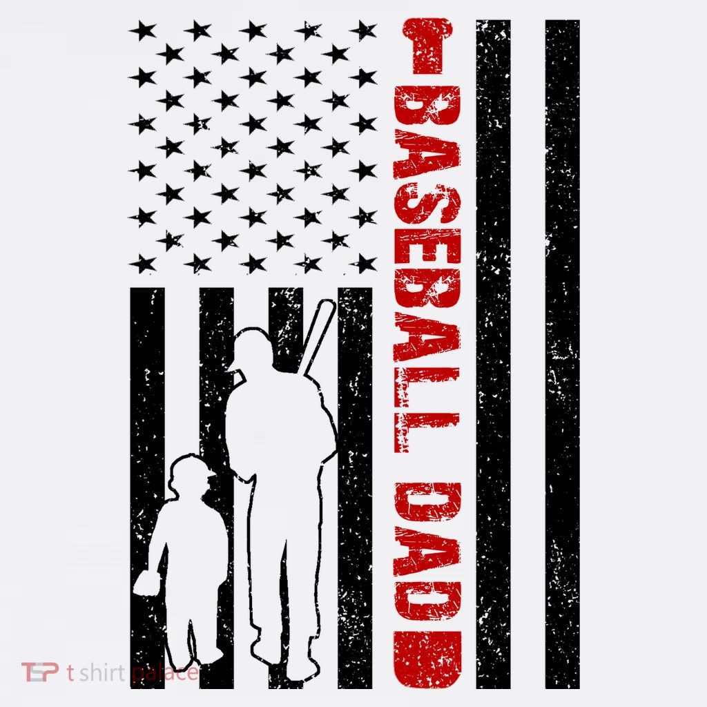 Baseball Dad USA FLag Hat | TShirtPalace