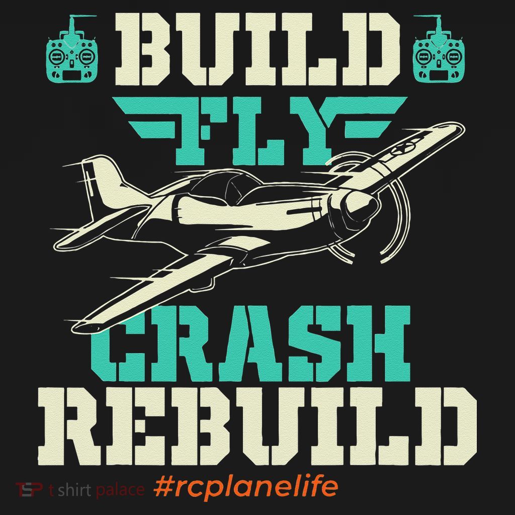 Build Fly Crash Rebuild RC Airplane Pilot RC Plane Full Zip Hoodie ...