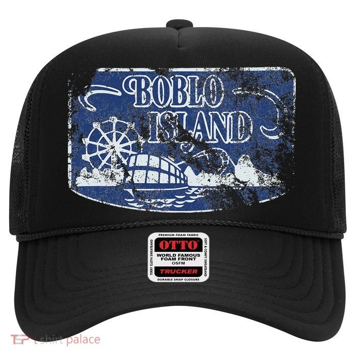 Boblo Island Detroit Vintage Distressed Worn Look Trucker Hat ...
