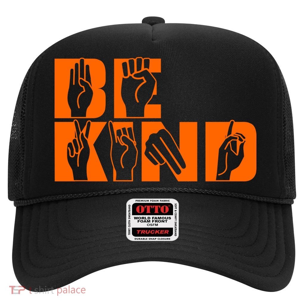 Be Kind ASL Hand Sign Language Hat