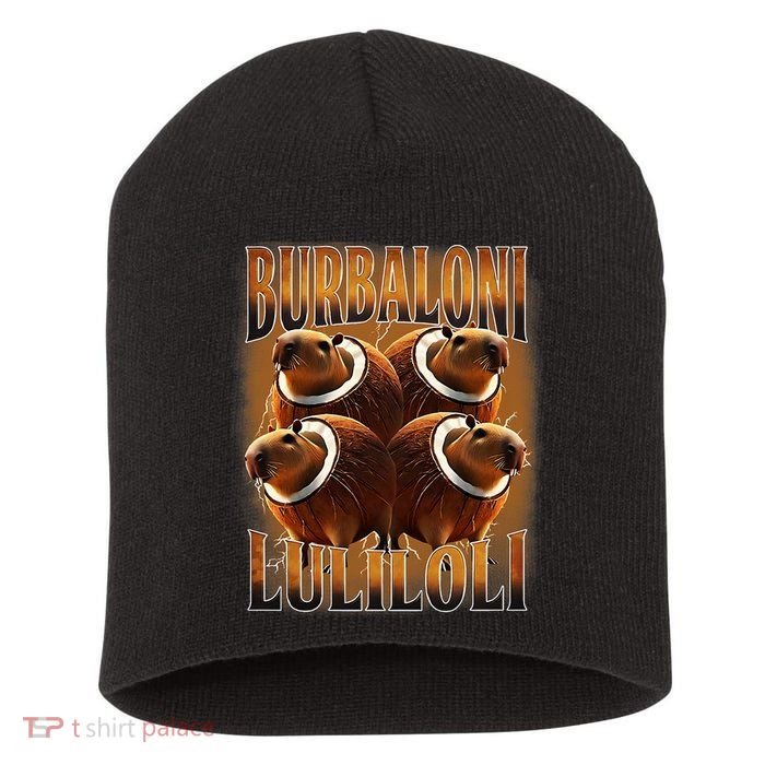 Burbaloni Luliloli Italian Brain Rot Capybara Meme Short Acrylic Beanie ...