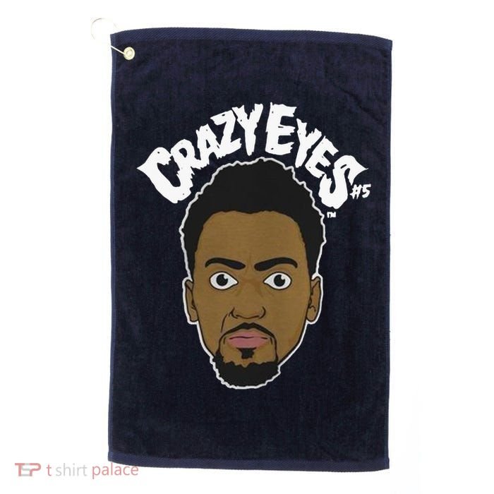 Bobby Portis Crazy Eyes Platinum Collection Golf Towel | TShirtPalace