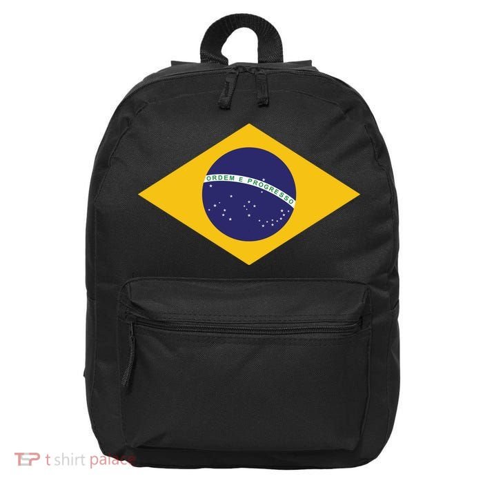 Brazil National Flag 16 in Basic Backpack | TShirtPalace