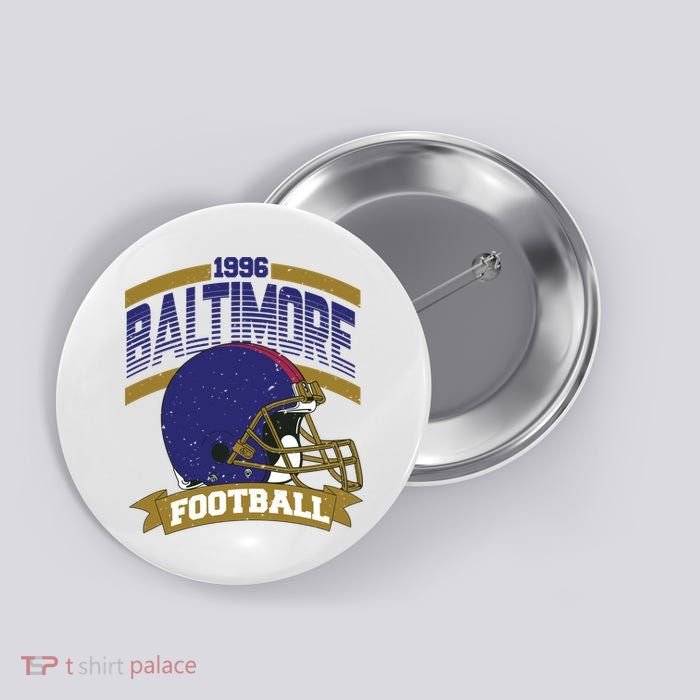 Baltimore Raven Football Team Supporter Button | TShirtPalace