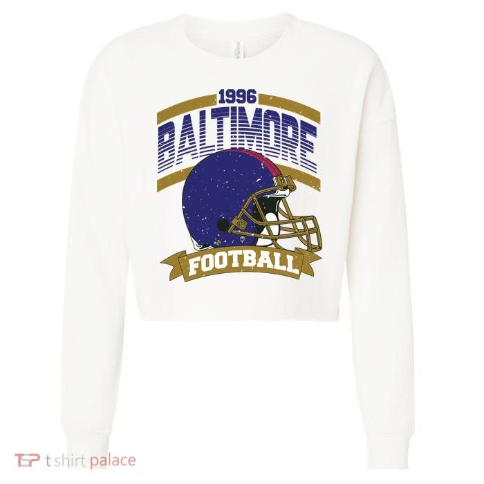 Baltimore Raven Football Team Supporter Cropped Pullover Crew ...