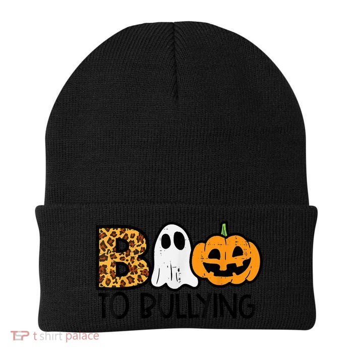 Boo To Bullying Ghost Pumpkin Orange Anti Bully Unity Day Beanie ...