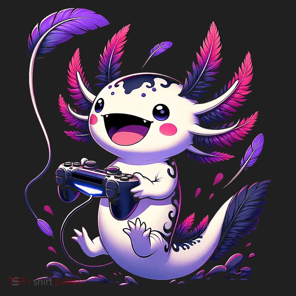 Cute Axolotl Playing Console Video Games Axolotl Gaming Hat | TShirtPalace