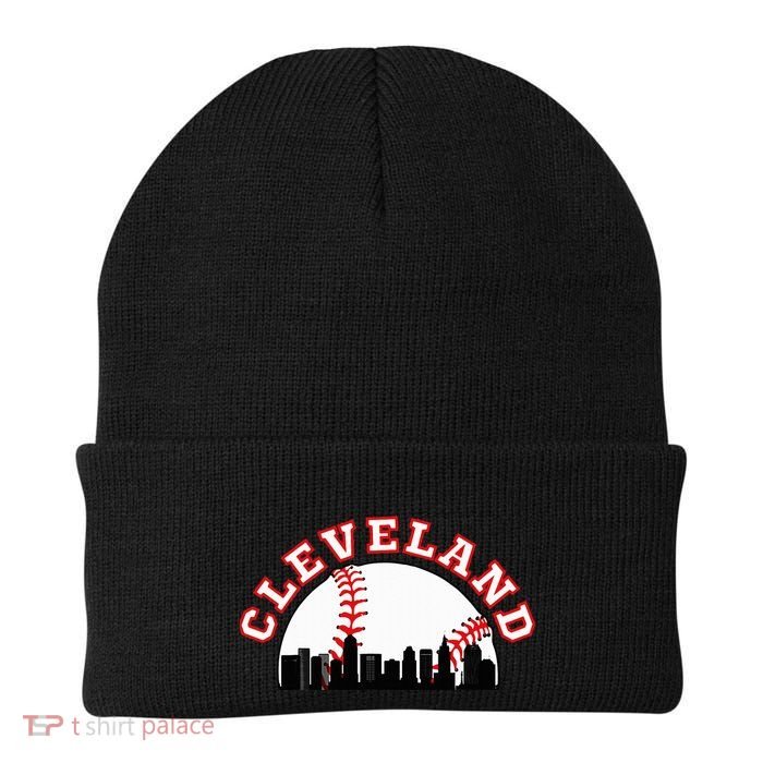 Cleveland Baseball Cleveland Oh Cityscape Cle Skyline Knit Cap Winter ...