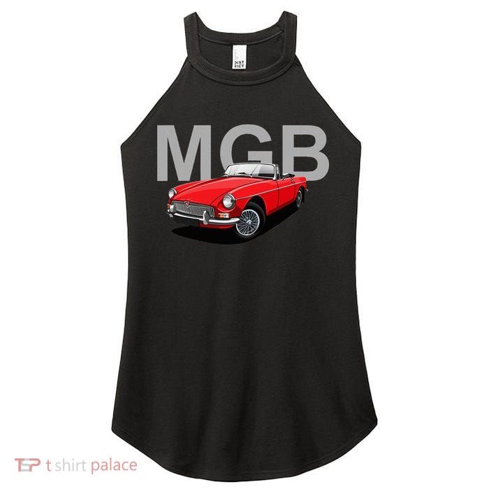 Classic British Mgb Sports Car Women's Perfect Tri Rocker Tank ...