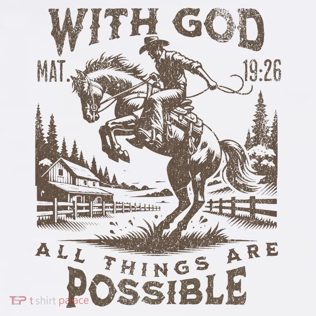 Cowboy Bible Scripture Verse Western Jesus For Faith Button | TShirtPalace