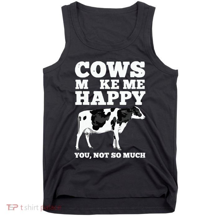 Cool Cow Art For Cow Farmer Dairy Cows Farm Animal Tank Top | TShirtPalace