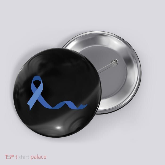 Colon Cancer Awareness Ribbon Button | TShirtPalace