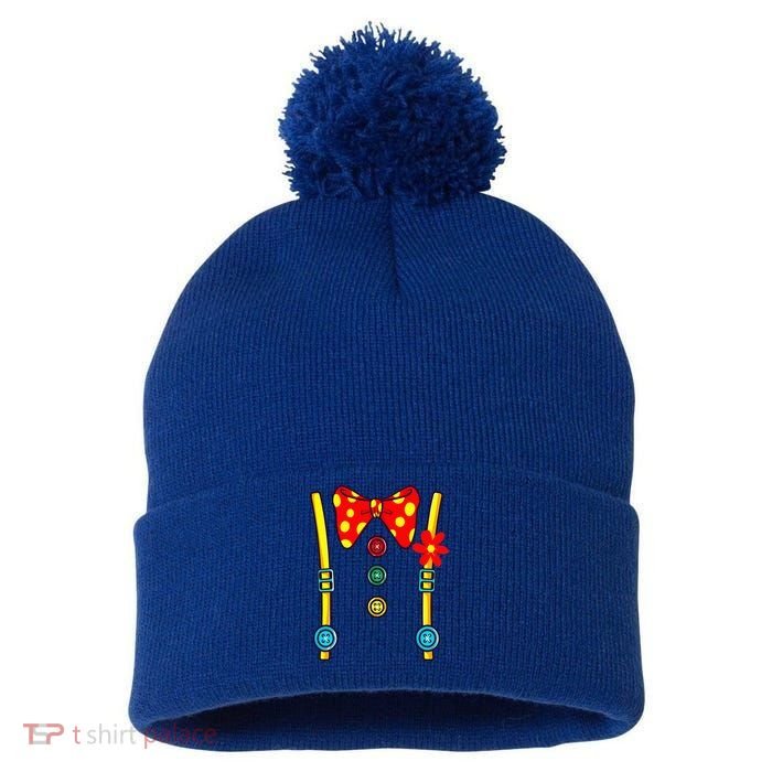 Clown Costume Halloween Circus Pom Pom 12in Knit Beanie | TShirtPalace
