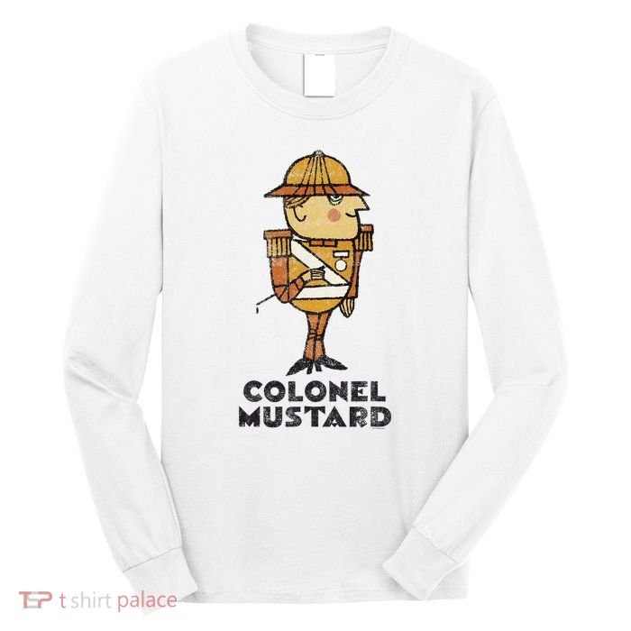 Clue Colonel Mustard Retro Poster Long Sleeve Shirt | TShirtPalace