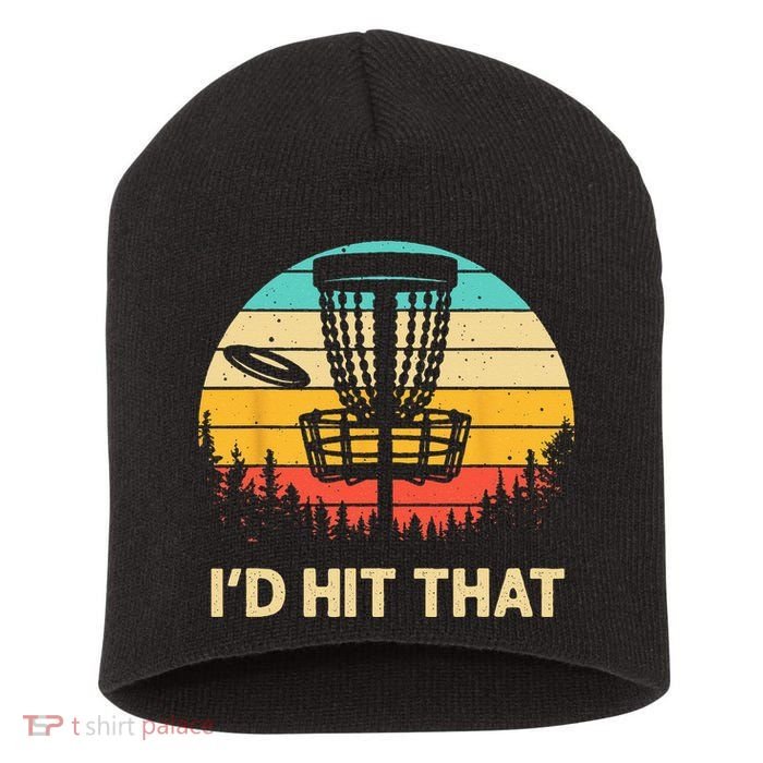 Cool Disc Golf Design For Disc Golf Lover & Player Short Acrylic Beanie ...