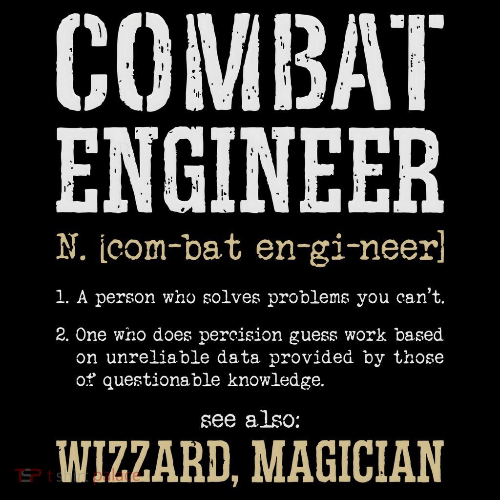 Combat Engineer Funny Engineering Dictionary Term Definition Button ...