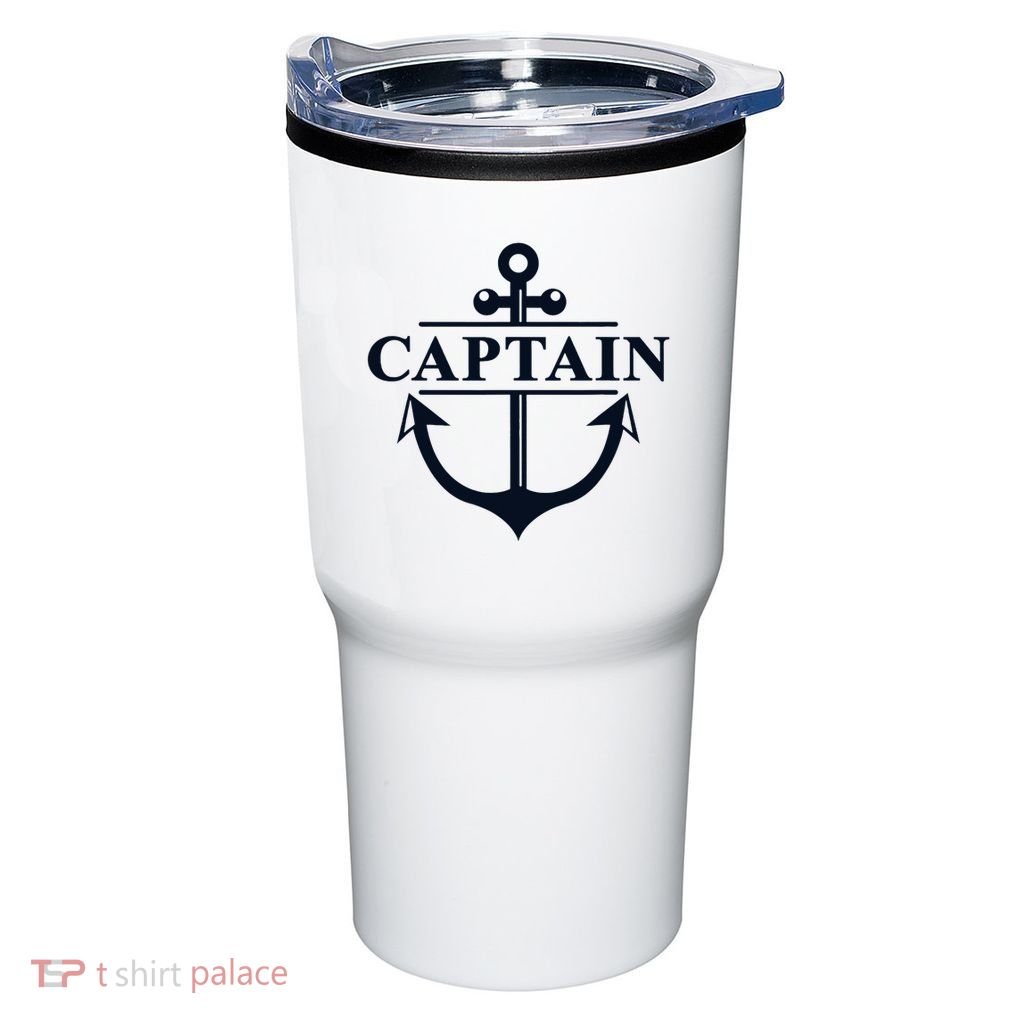 Captain & First Mate Matching Set Pontoon Boat Sailing Tumbler ...