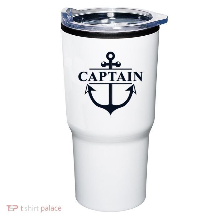 Captain & First Mate Matching Set Pontoon Boat Sailing Tumbler ...
