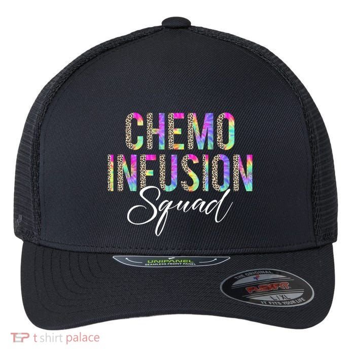 Chemo Infusion Squad Leopard Tie Dye Chemo Infusion Nurse Flexfit ...