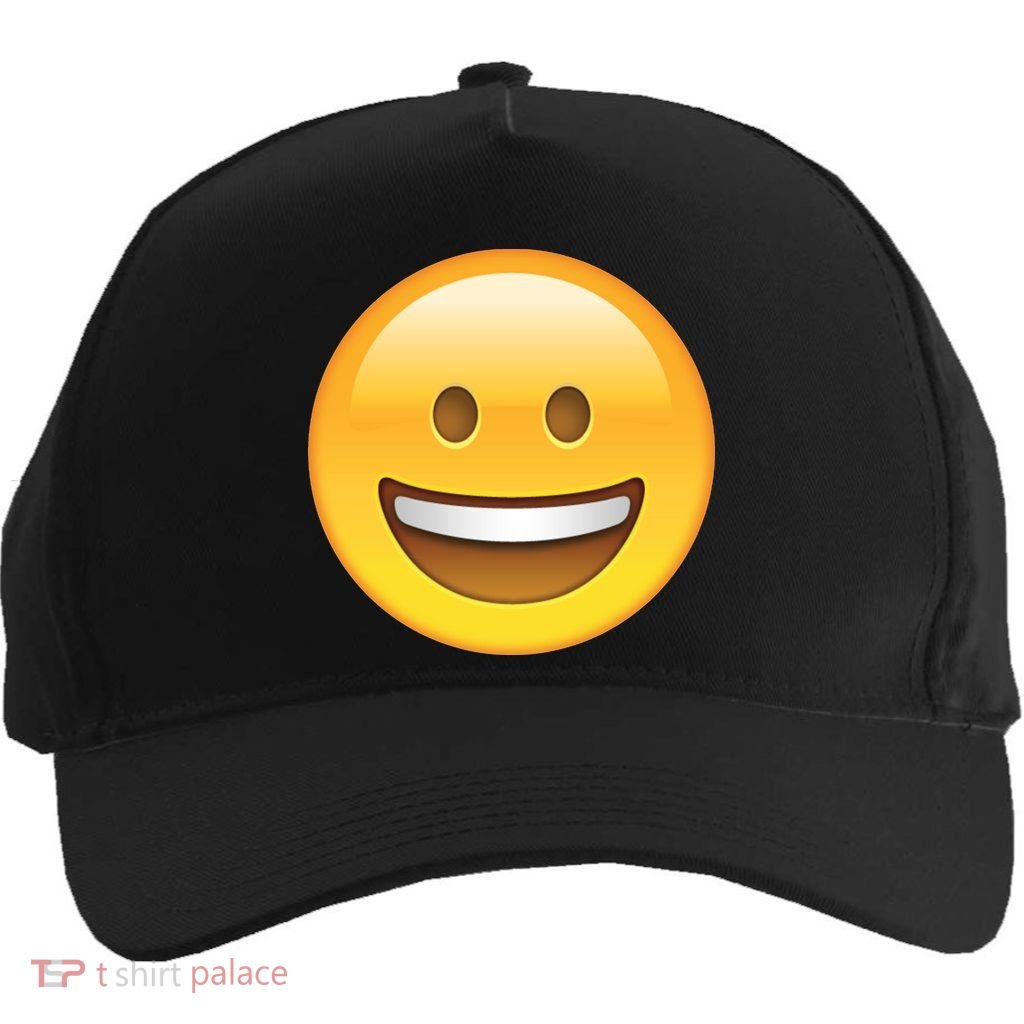 Classic Emoji Smiley Face Five-Panel Snapback Cap | TShirtPalace