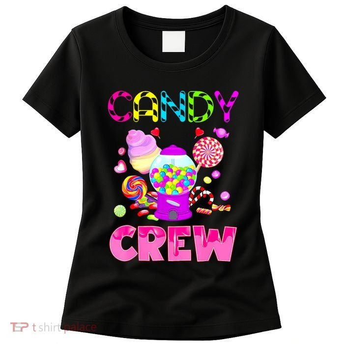 Candy Land Costume Women Candy Crew Sweetie Candy Squad Women's T-Shirt ...