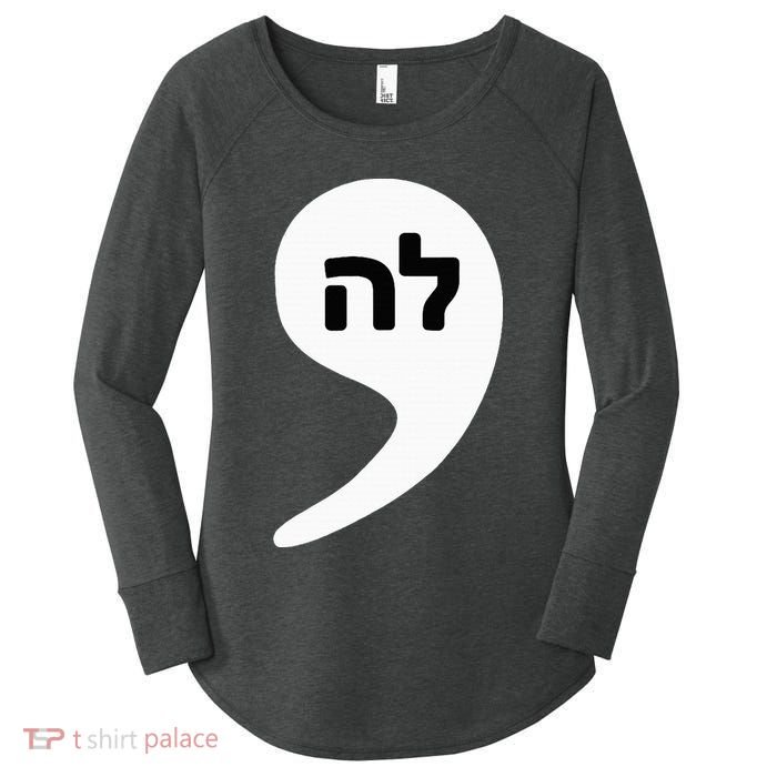 Comma La Kamala Hebrew Alphabet Cute Women's Perfect Tri Tunic Long ...