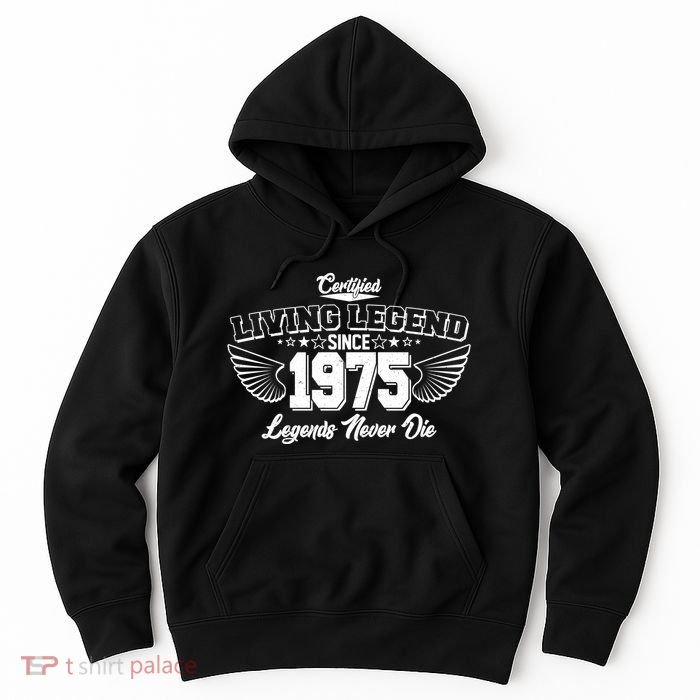 Certified Living Legend Since 1975 Legends Never Die 50th Birthday ...