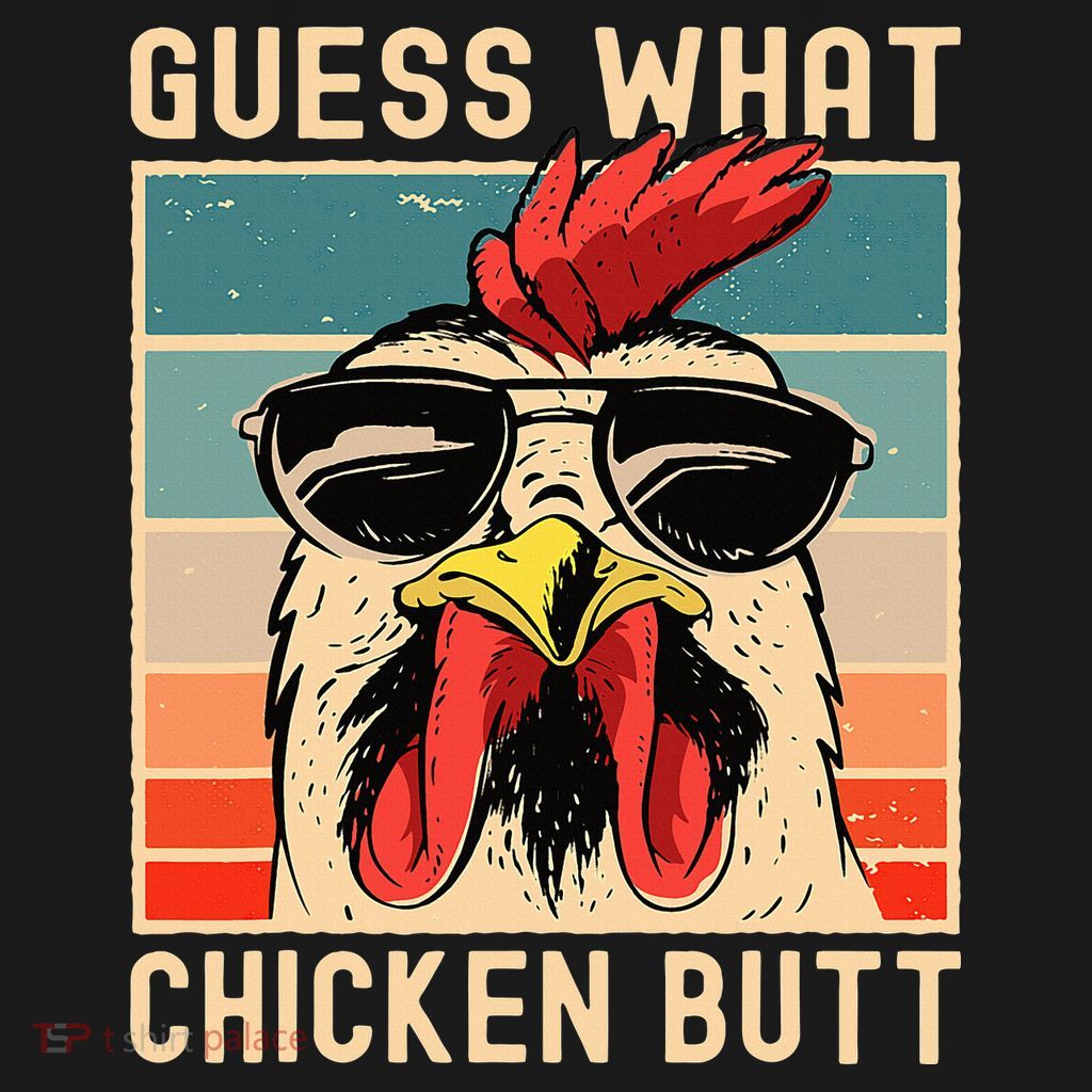 Chicken Meme Design Guess What Chicken Butt Short Acrylic Beanie ...