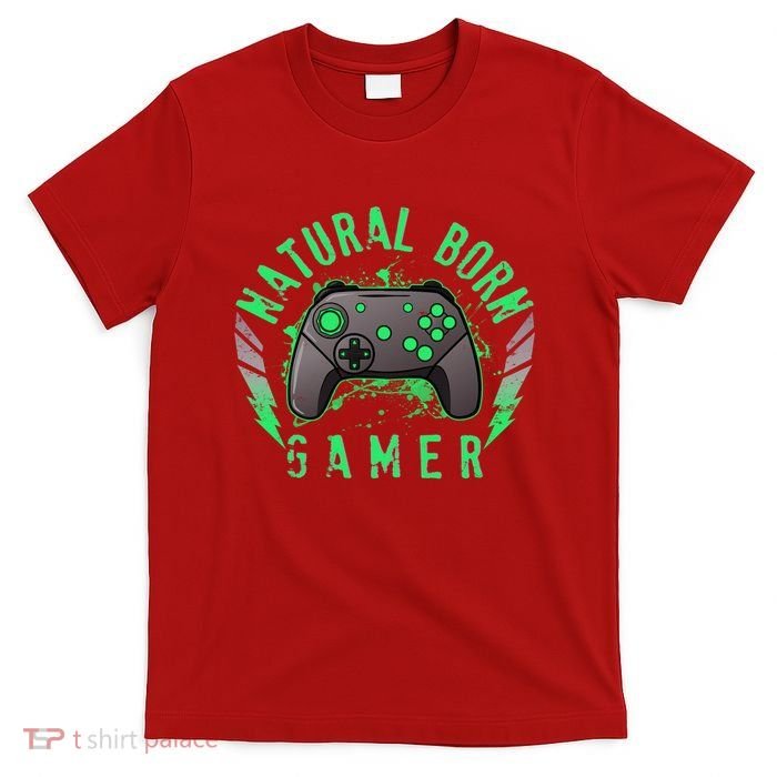 Cool Natural Born Gamer T-Shirt | TShirtPalace