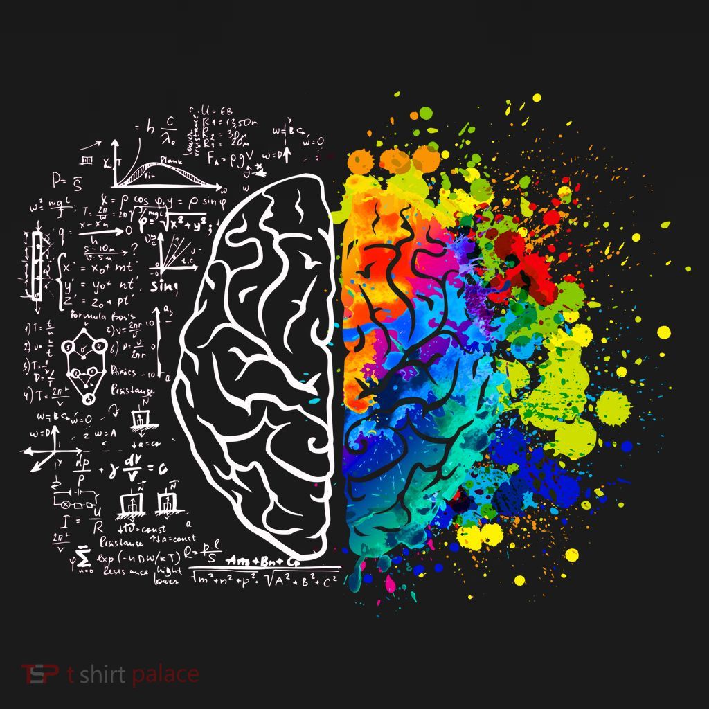 Colorful Art and Science Of The Brain Baby Bodysuit | TShirtPalace