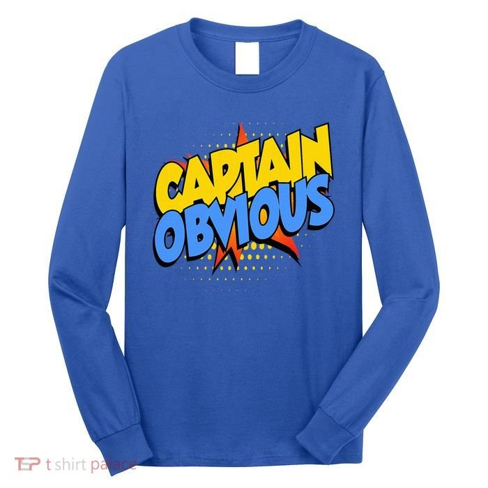 Captain Obvious Sarcastic Funny Superhero Easy Costume Long